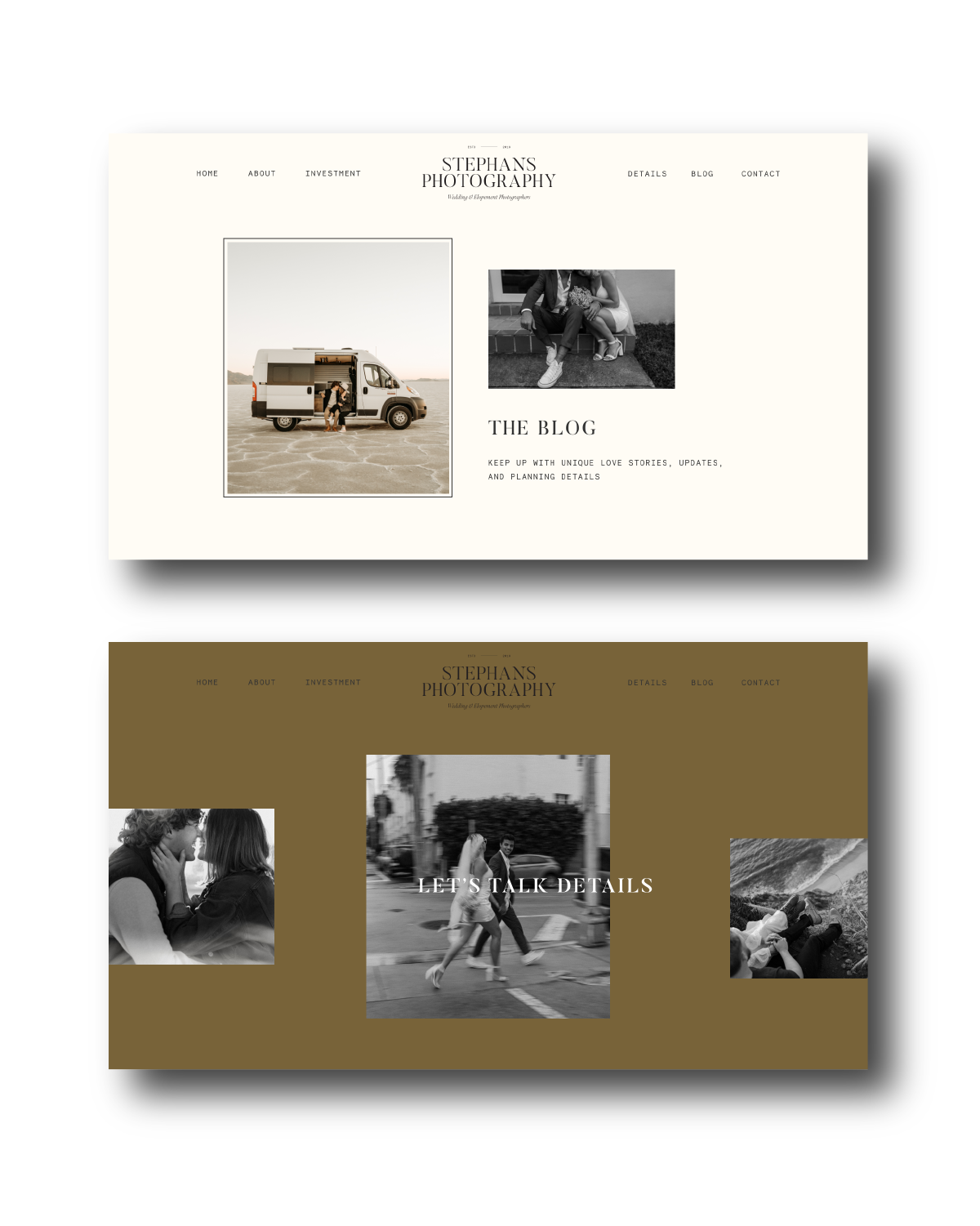 Stephans Photography Brand & Website Design - Studio Atelier